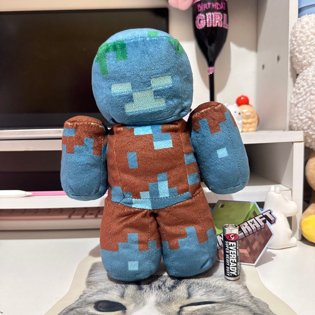 Drowned Zombie - Minecraft Plushie, Hobbies & Toys, Toys & Games on ...