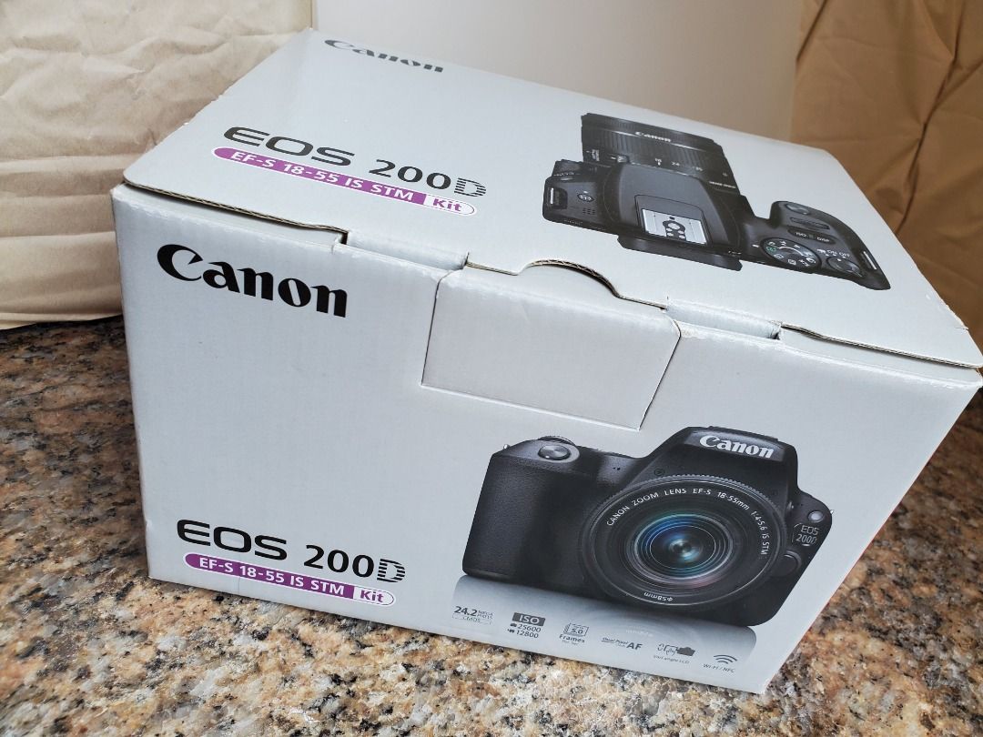 Empty Box of Canon EOS 200D 空盒 吉盒 | 超新有内層, 攝影器材, 攝影配件, 其他攝影配件 - Carousell