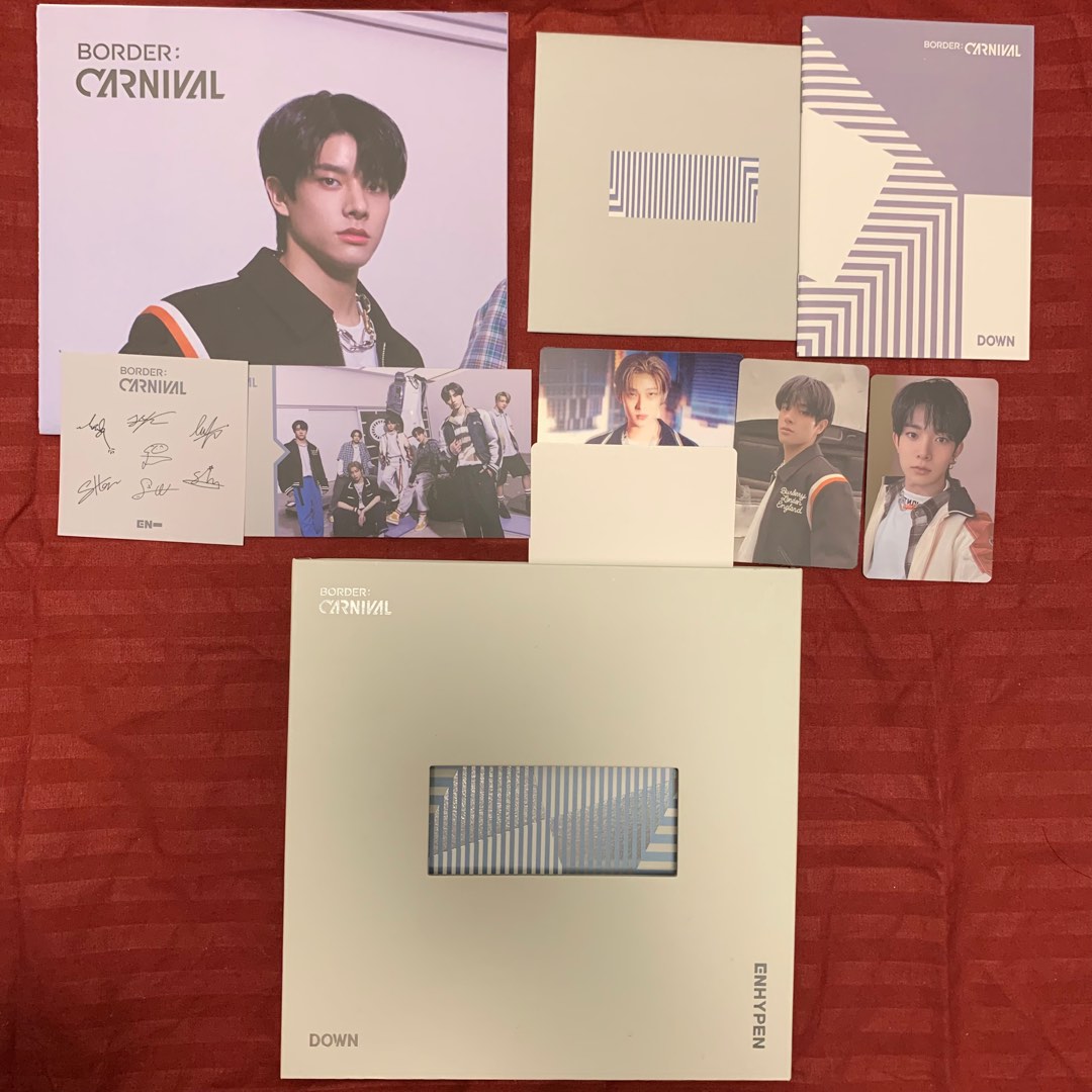 OFFICIAL ENHYPEN BORDER: CARNIVAL ALBUM DOWN VERS, Hobbies & Toys ...