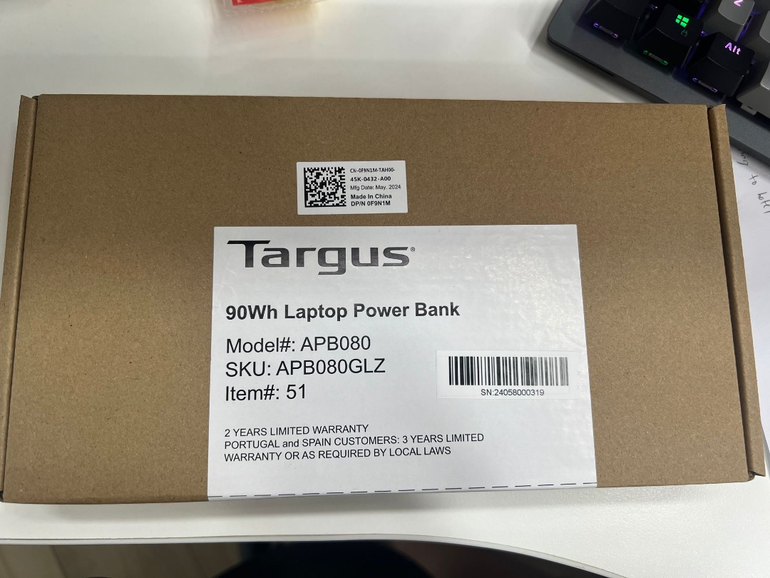 [For Sale] Brand New & Sealed Targus APB080 Potable Power Bank ...