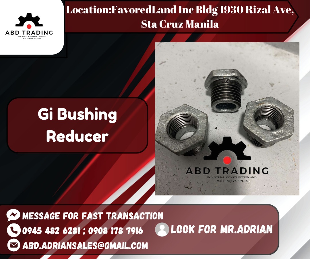 Gi Bushing Reducer, Commercial & Industrial, Construction & Building Materials on Carousell