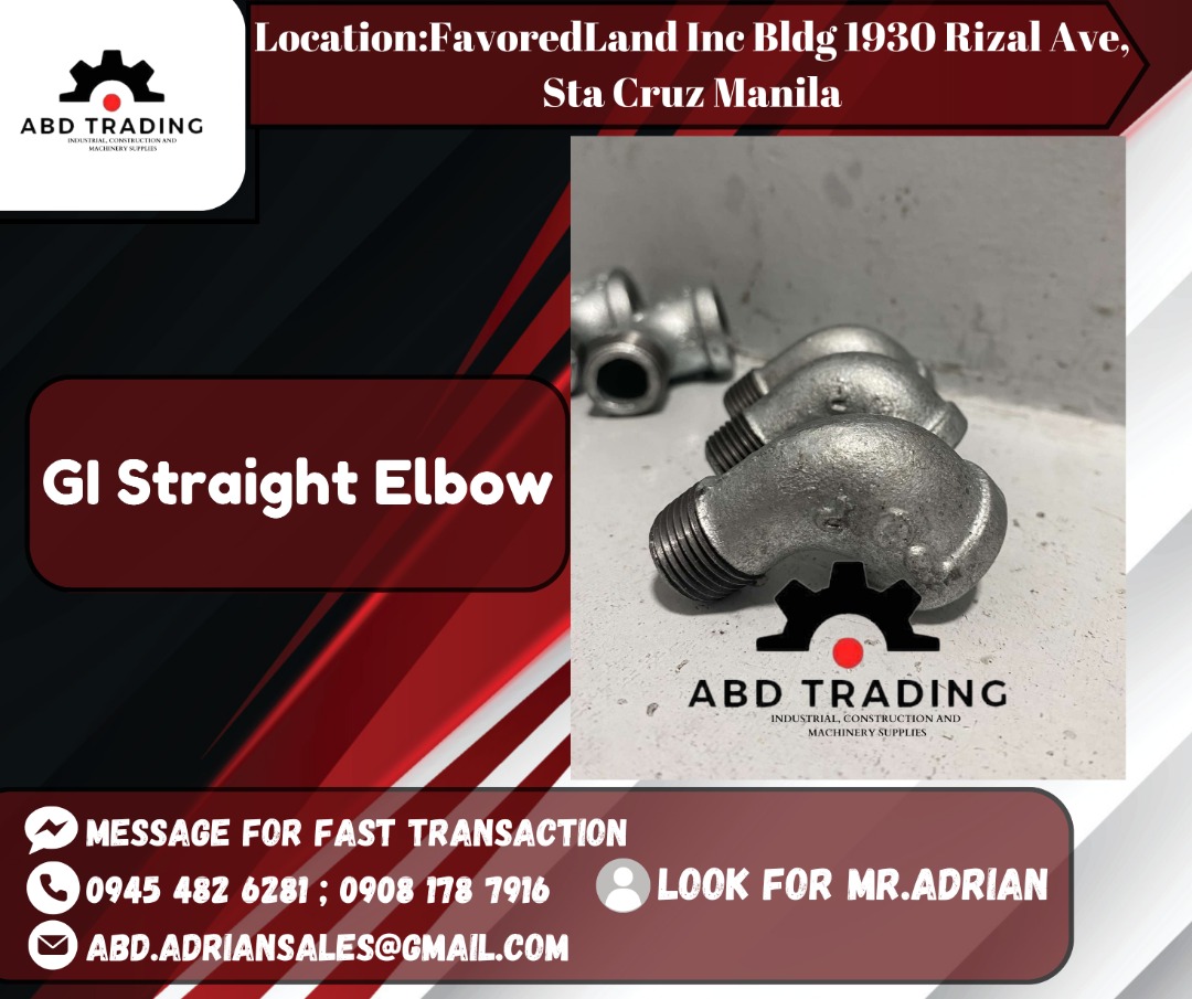 GI Straight Elbow, Commercial & Industrial, Construction Tools ...
