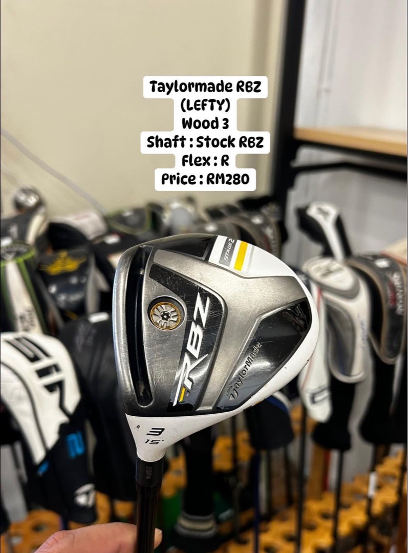 Golf Wood 3 Taylormade RBZ (LEFTY), Sports Equipment, Sports & Games, Golf on Carousell