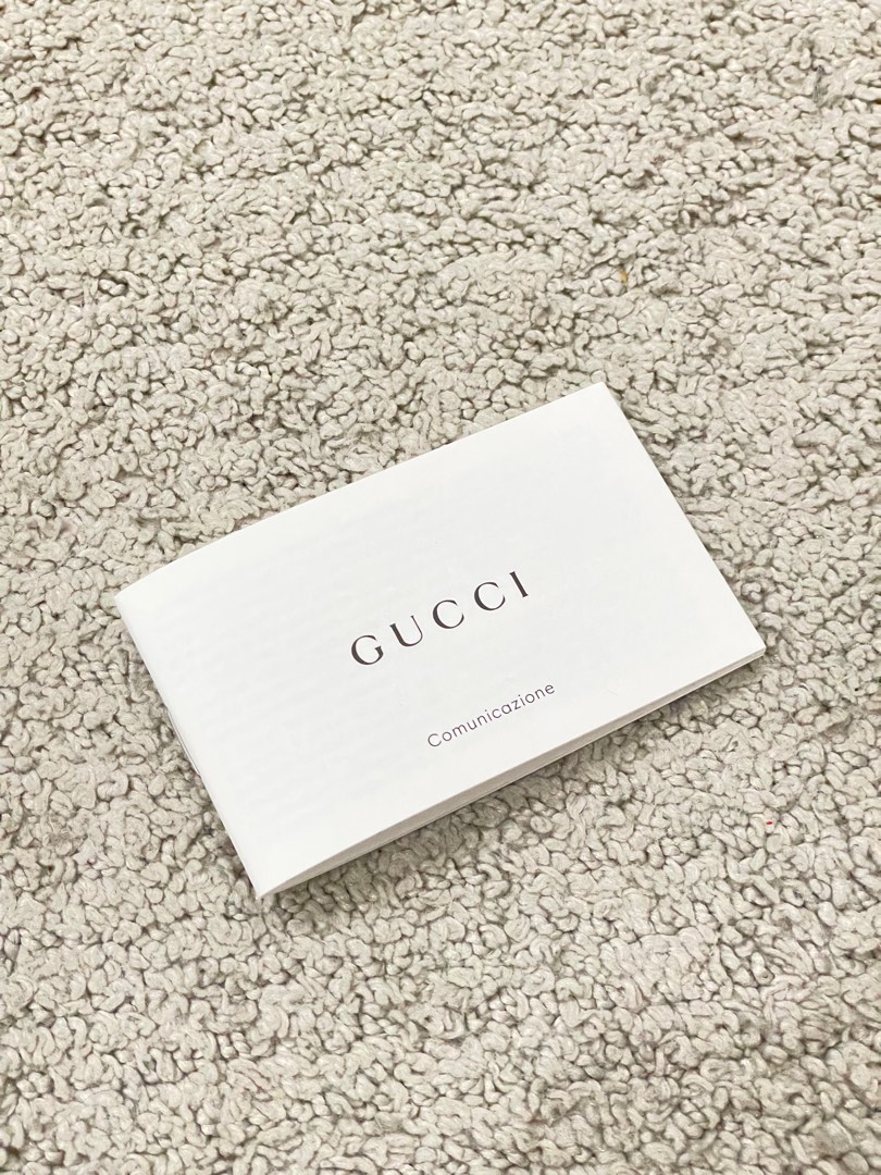 Gucci care card, Luxury, Bags & Wallets on Carousell