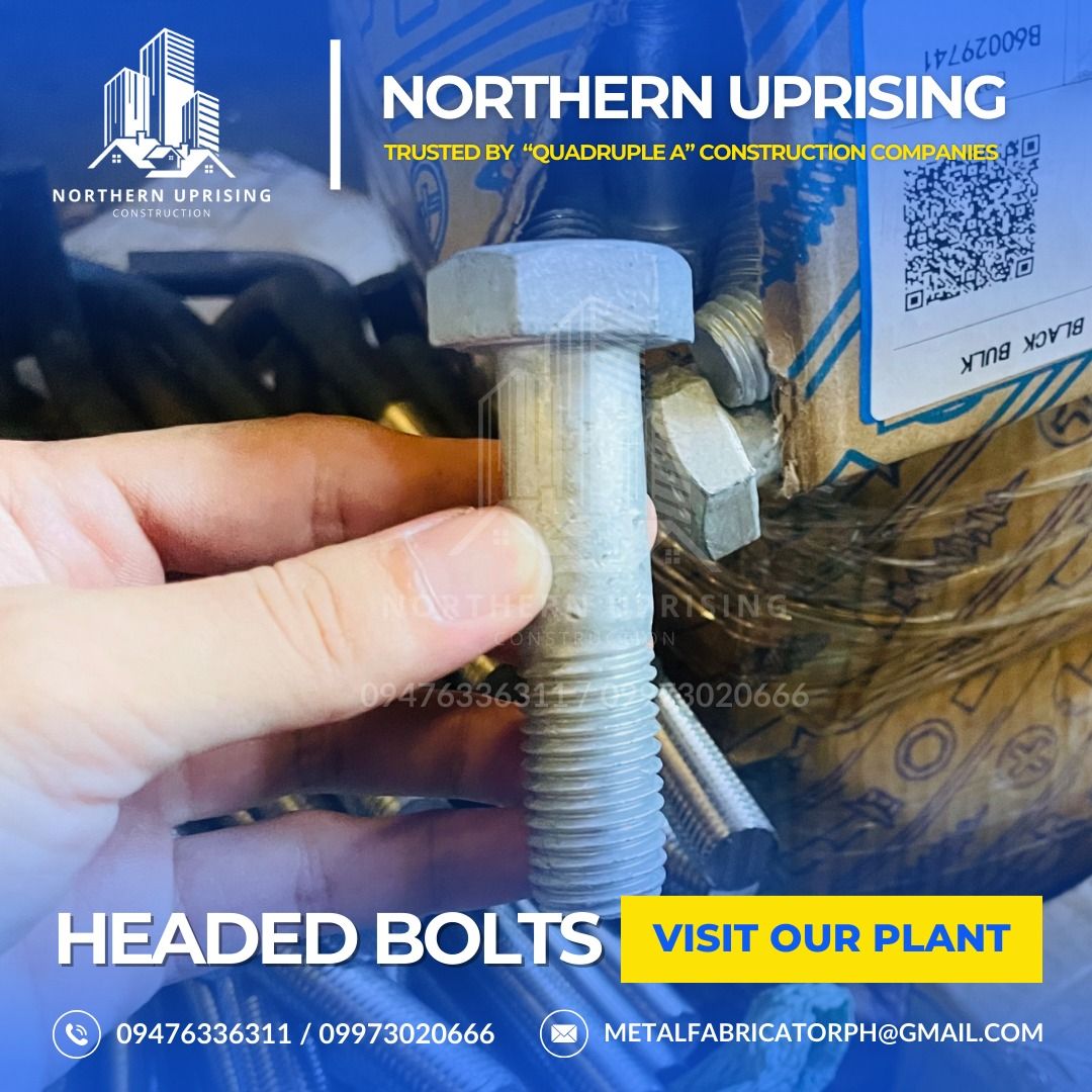 HDG Headed Bolt | U Bolt | J Bolt | Stainless Anchor Bolt | Stud Bolt ...