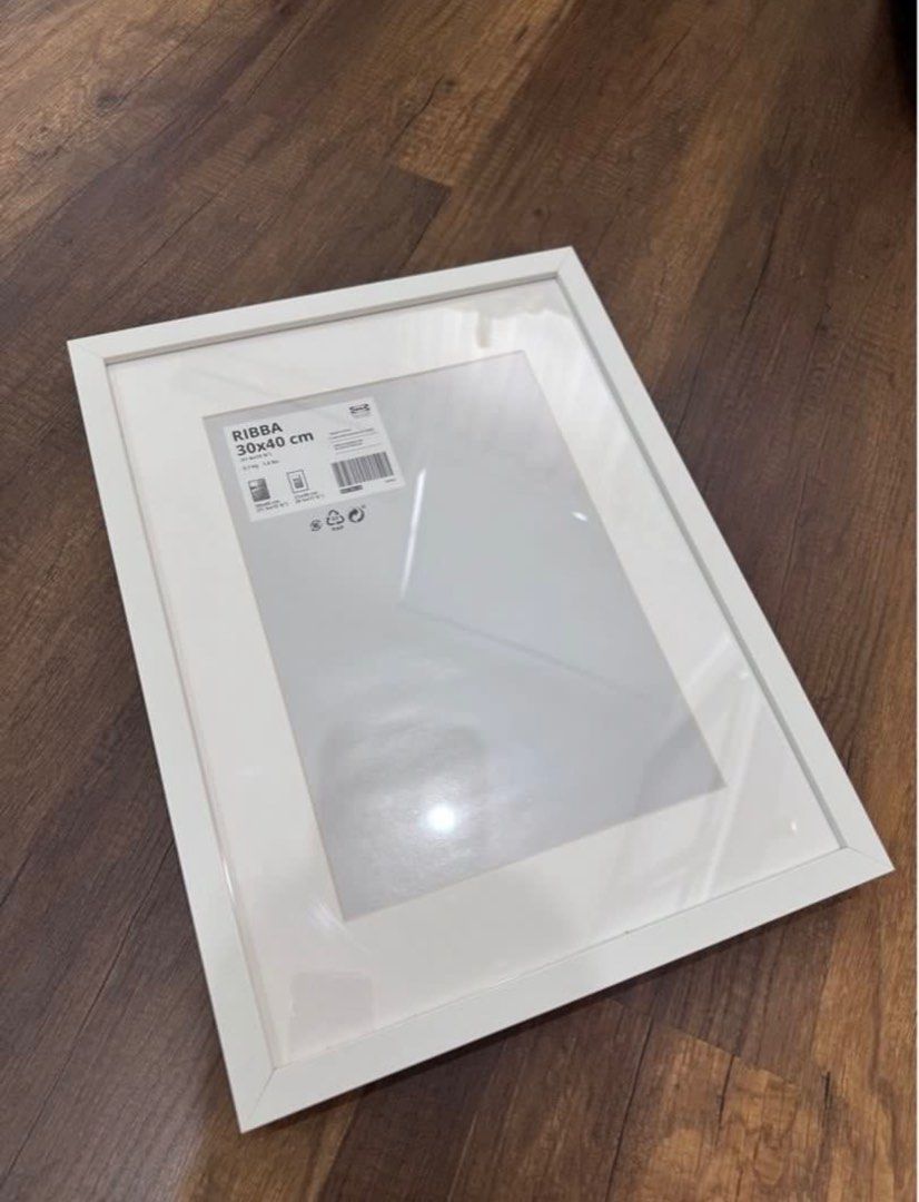 IKEA Ribba & Sannahed White Frame, Furniture & Home Living, Home Decor ...