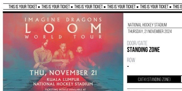 Imagine Dragons World Tour KL 2024 (cat6), Tickets & Vouchers, Event ...