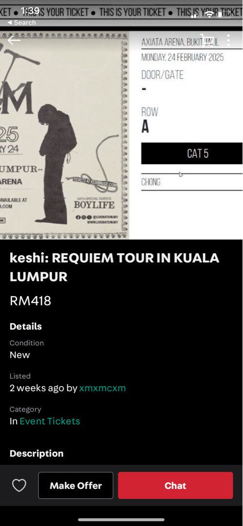 Keshi: REQUIEM TOUR IN KUALA LUMPUR, Tickets & Vouchers, Event Tickets ...