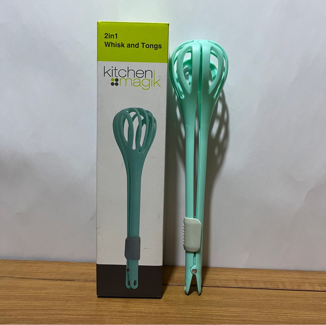 KITCHEN MAGIK 2in1 WHISK AND TONGS, Furniture & Home Living ...
