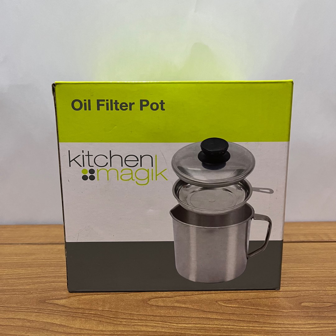 KITCHEN MAGIK OIL FILTER POT, Furniture & Home Living, Kitchenware ...