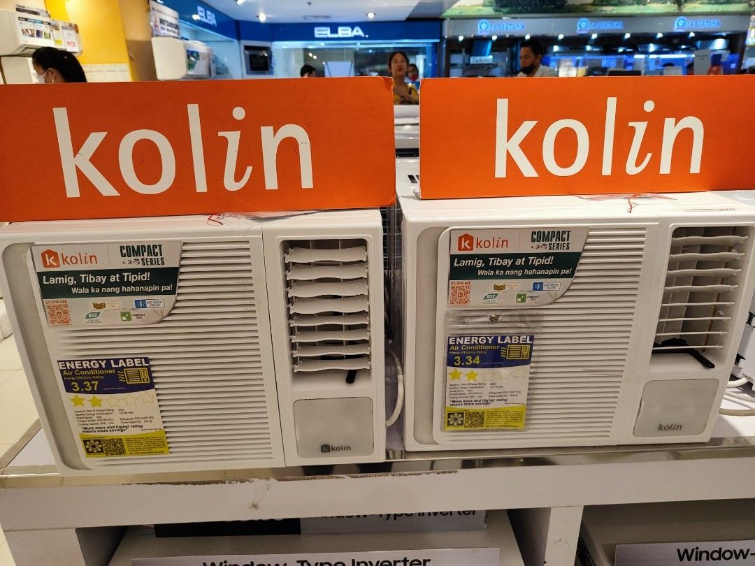 📍KOLIN WINDOW TYPE AIRCON INVERTER & NON BRAND NEW, TV & Home ...