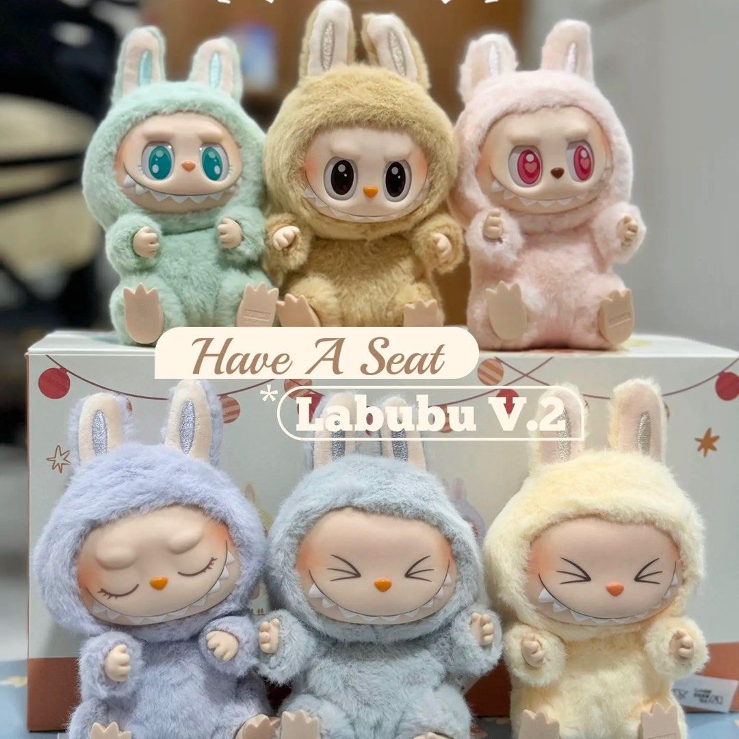 Labubu Zizi v2 Have a Seat, Hobbies & Toys, Toys & Games on Carousell