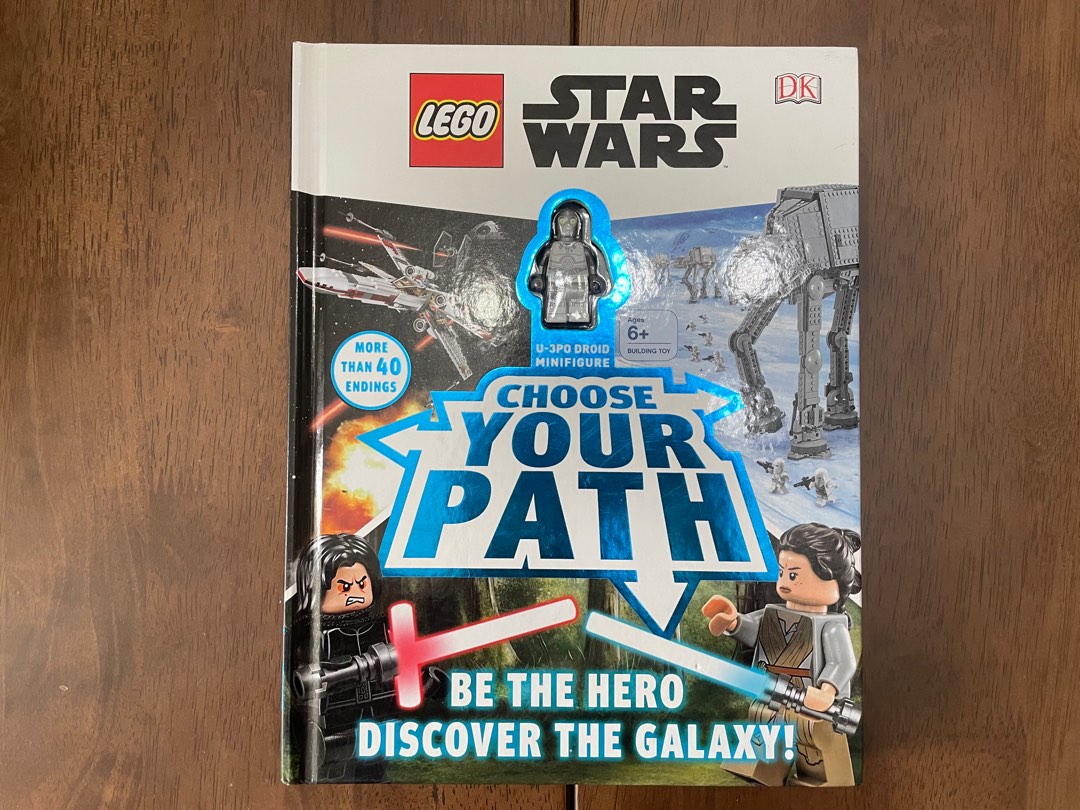 Lego Star Wars Choose Your Path書 (連U3PO人仔), 興趣及遊戲, 玩具 & 遊戲類 - Carousell