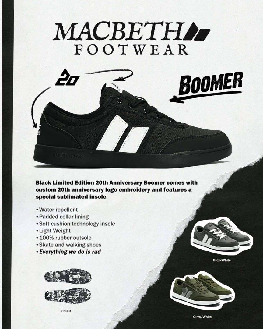 Macbeth boomer, Men's Fashion, Footwear, Sneakers on Carousell