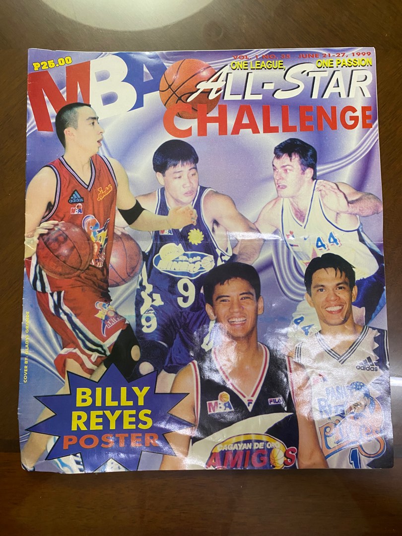 MBA ALL STAR VINTAGE MAGAZINE - One League One Passion - Billy Reyes ...