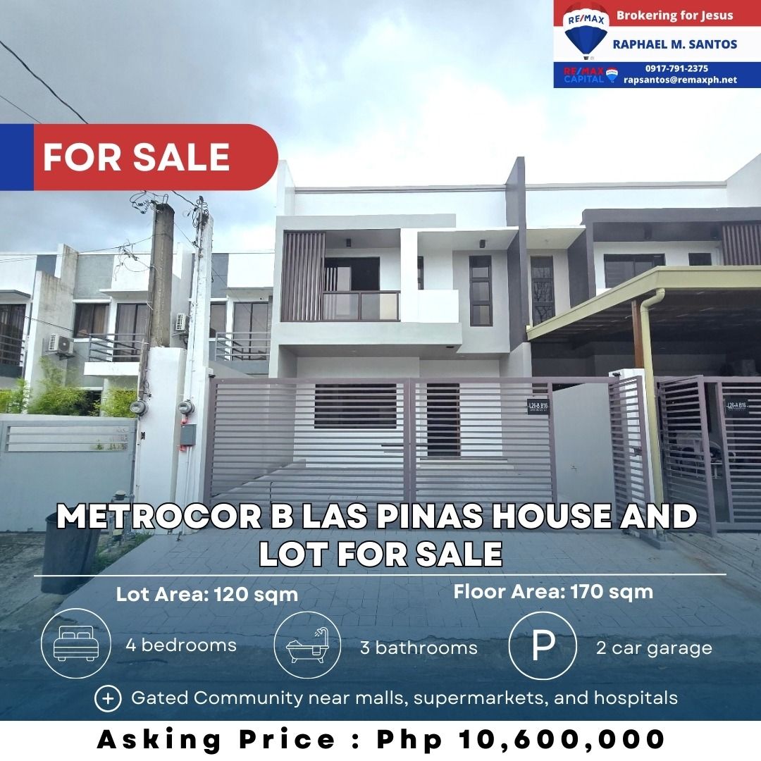 Metrocor B Las Pinas House and Lot for Sale, Property, For Sale, House ...