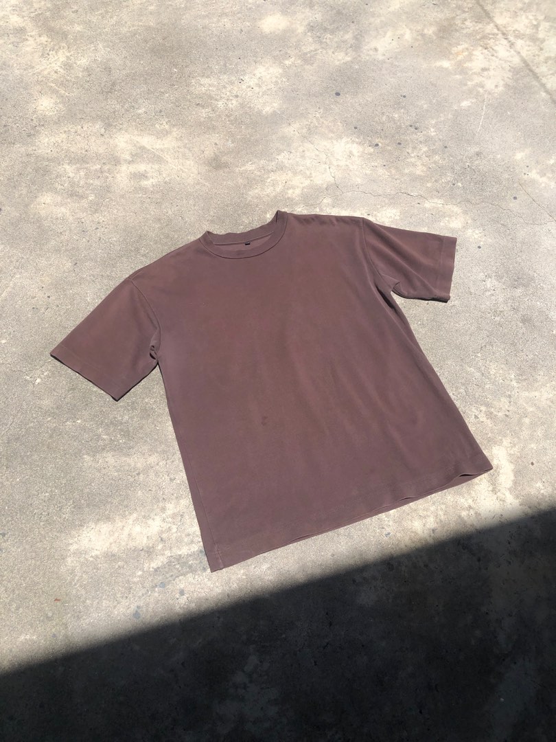 MUJI THICK CHOCOLATE BROWN BOXY SHIRT, Men's Fashion, Tops & Sets ...