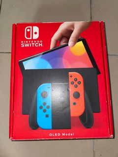 Nintendo Switch Neon/Blue Full Set, Video Gaming, Video Game Consoles ...