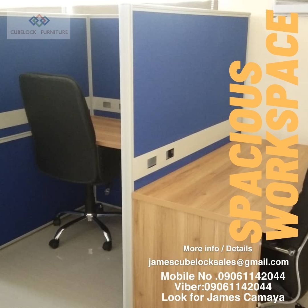 Office Partition Full Fabric /laminated Table Top, Furniture & Home ...