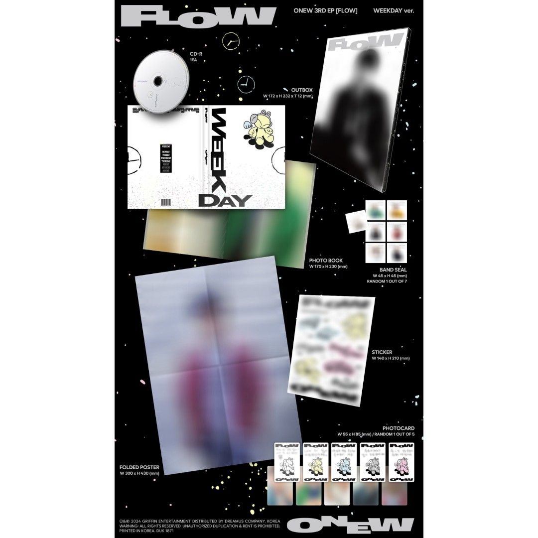 ONEW - 3rd EP Album [FLOW], Hobbies & Toys, Collectibles & Memorabilia, K-Wave on Carousell
