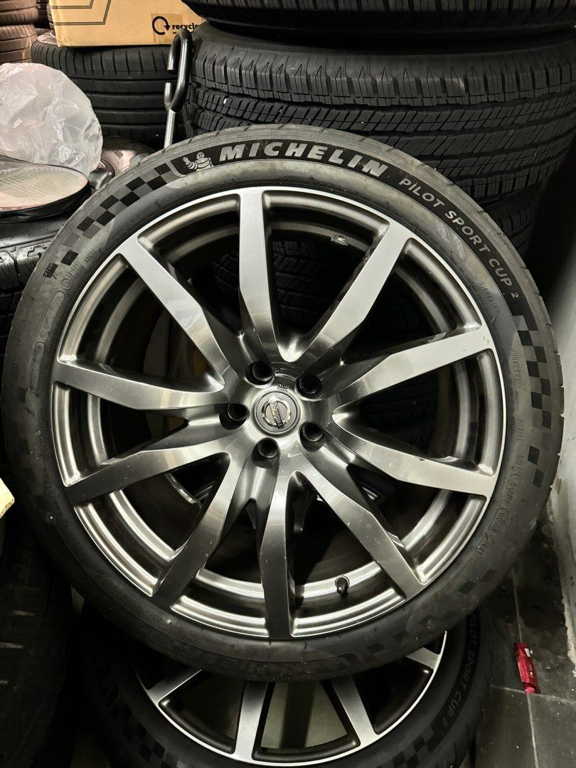 Original Nissan GT-R R35 DBA Facelift Sports Rim Made In Japan by Rays ...