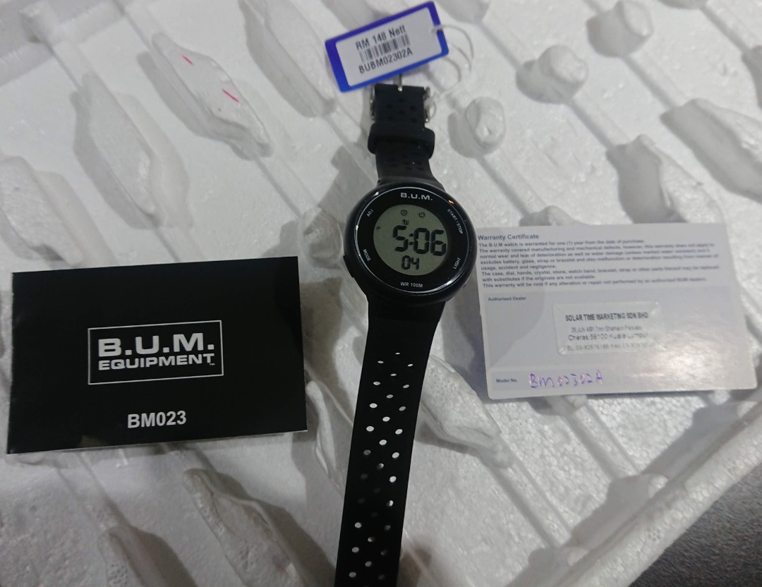 OwnOne: BUM Watch BM02302A, brand new, warranty card still unfilled ...