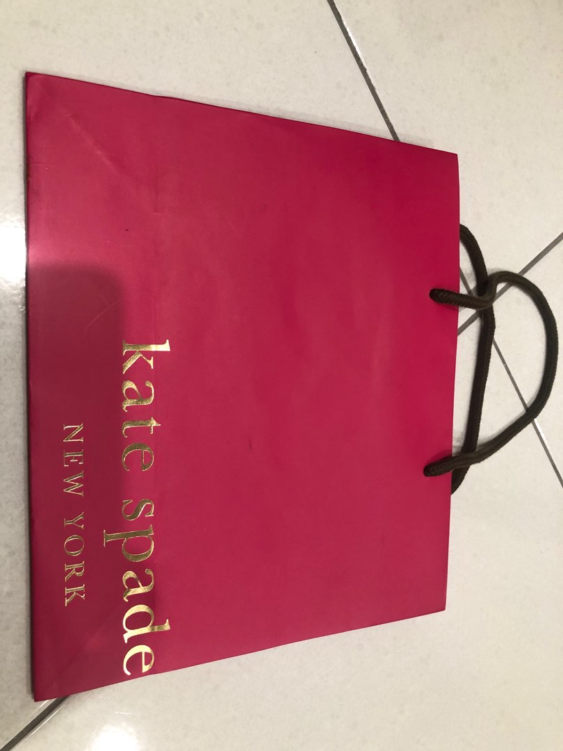 Paper bag Kate Spade, Luxury, Accessories on Carousell