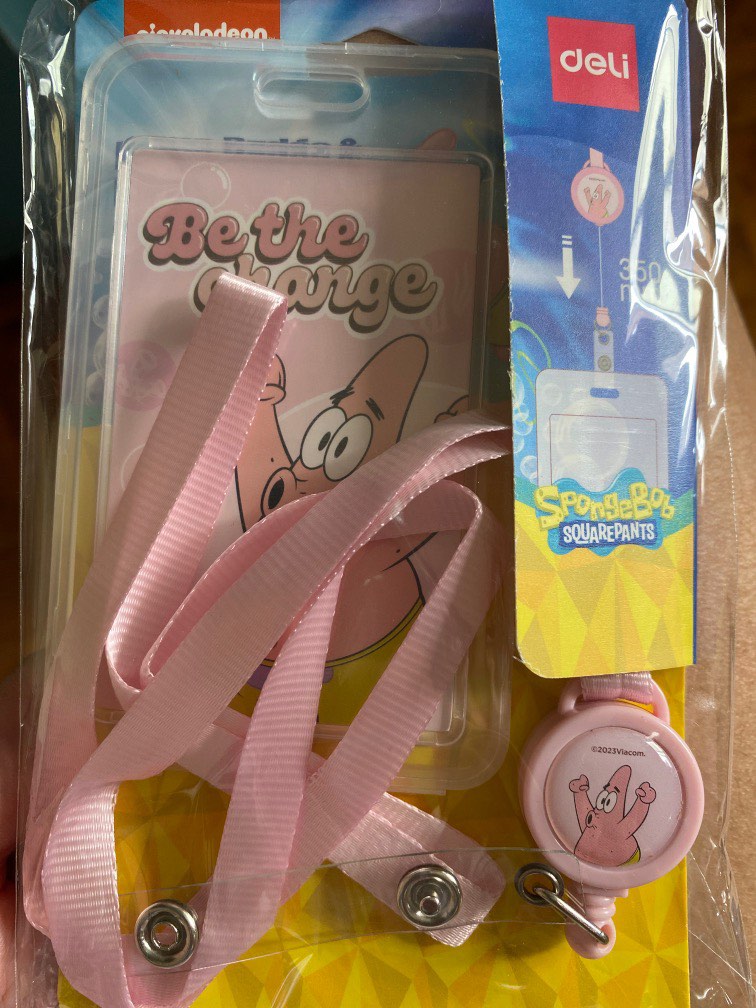 Patrick Star Name Badge & Lanyard, Hobbies & Toys, Stationary & Craft ...