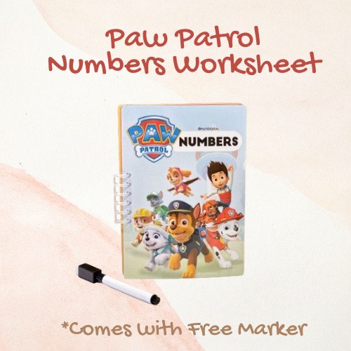 Paw Patrol Numbers Tracing Activity Busybook, Hobbies & Toys, Books ...