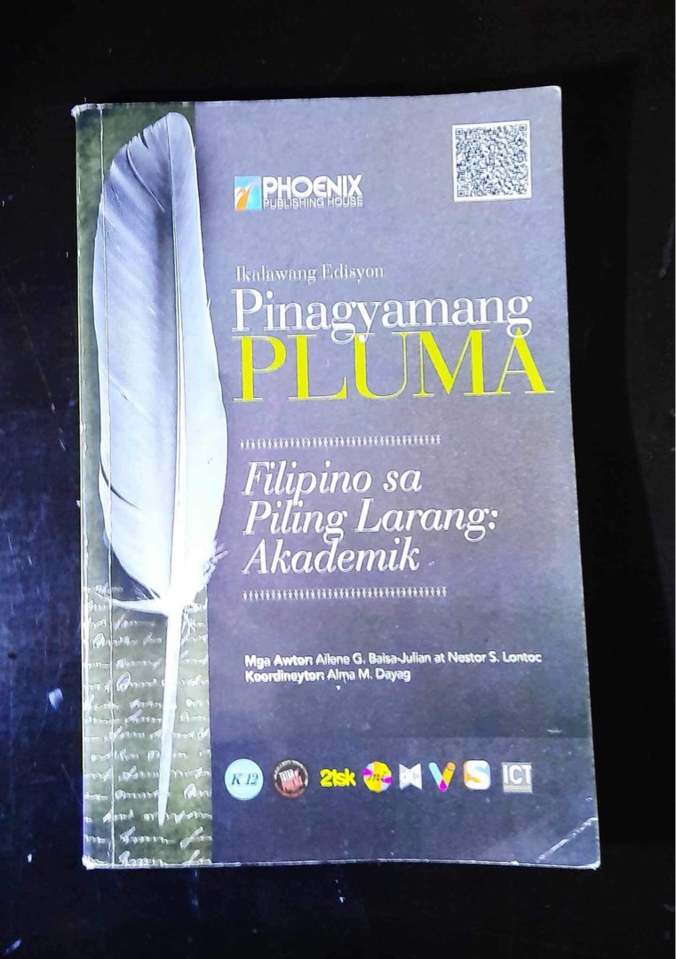 Pinagyaman Pluma - Filipino sa Piling Larang Book for Senior High ...
