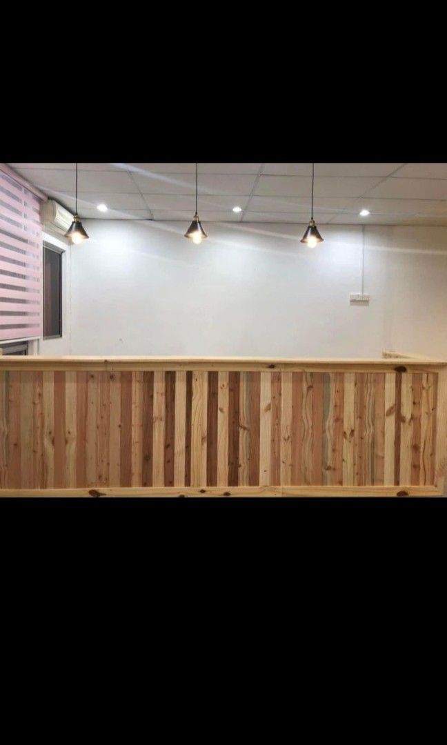 Pine wood Bar Counter, Furniture & Home Living, Furniture, Other Home ...