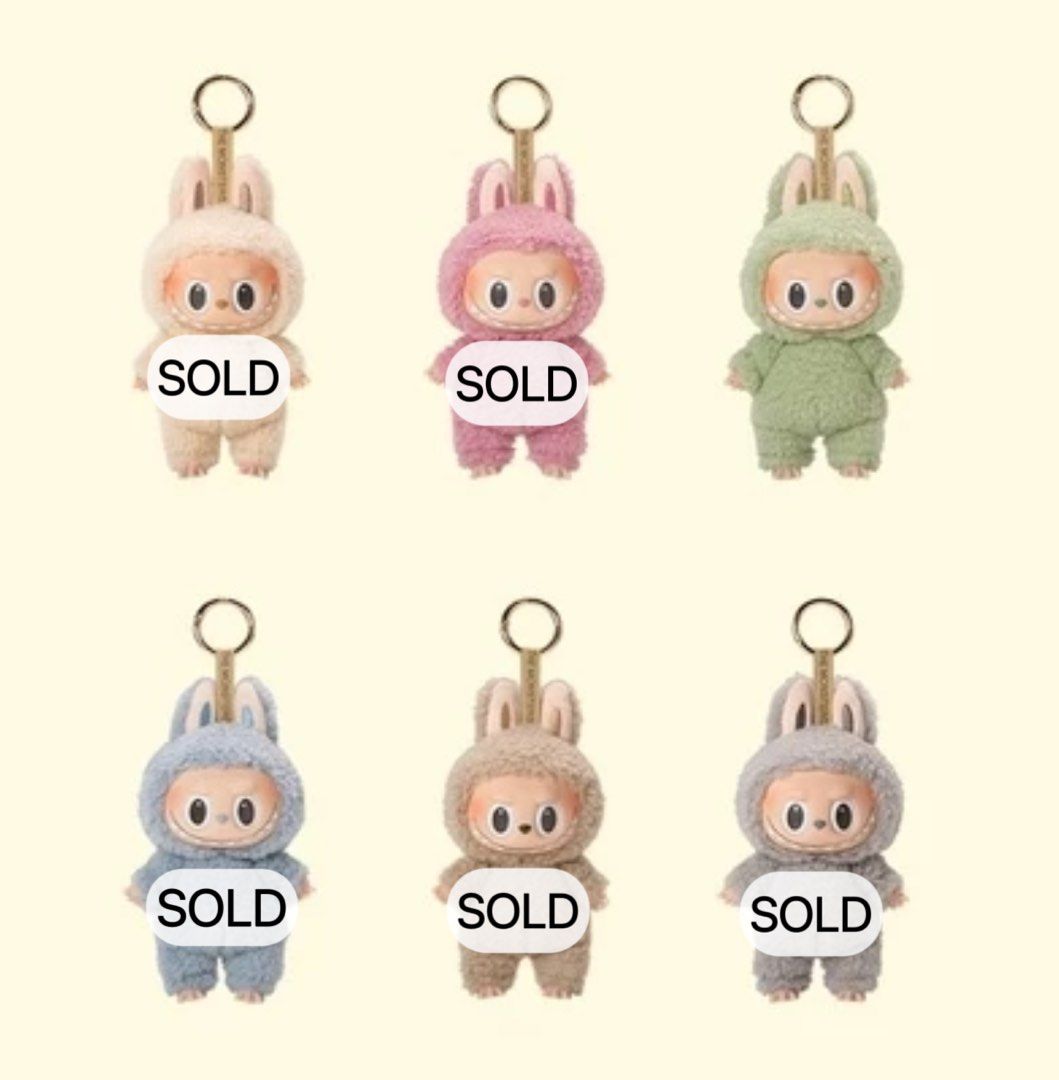 Popmart Labubu Exciting Macaron vinyl Keychain v1, Hobbies & Toys, Toys ...