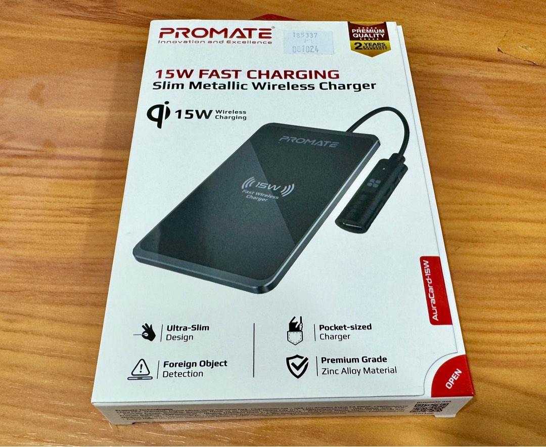 Promate 15W Fast Charging Slim Wireless Charger, Mobile Phones ...