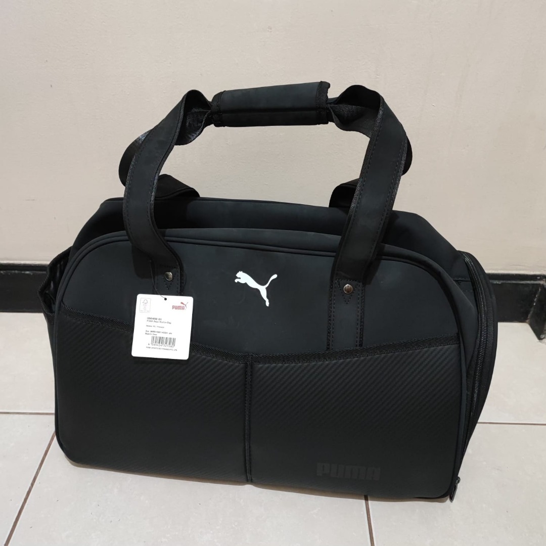 Puma Basic Boston Bag, Luxury, Bags & Wallets on Carousell