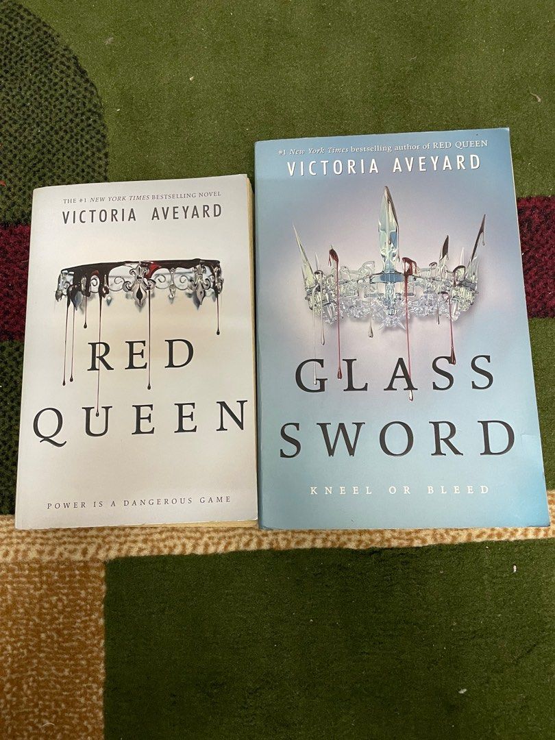 RED QUEEN & GLASS SWORD by victoria aveyard, Hobbies & Toys, Books ...