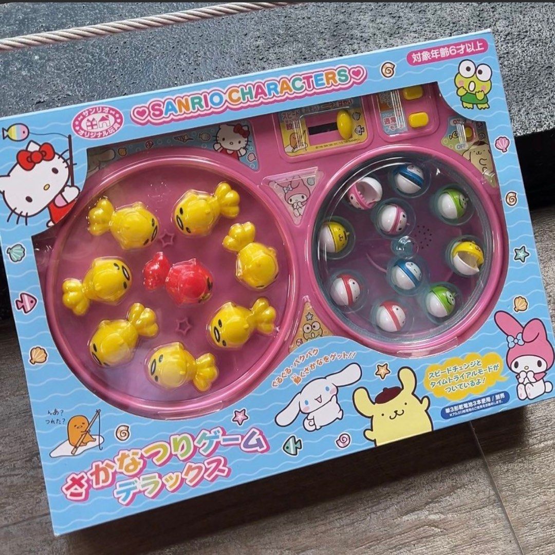 Sanrio Characters Fishing Game Gudetama Hello Kitty My Melody Keroppi ...