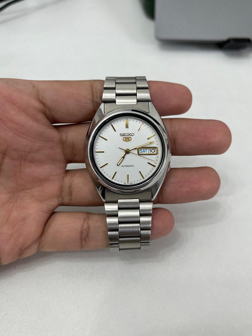 Seiko 5 Sports SNXG47K Automatic Stainless Steel Strap Watch For Men, Men's Fashion, Watches ...