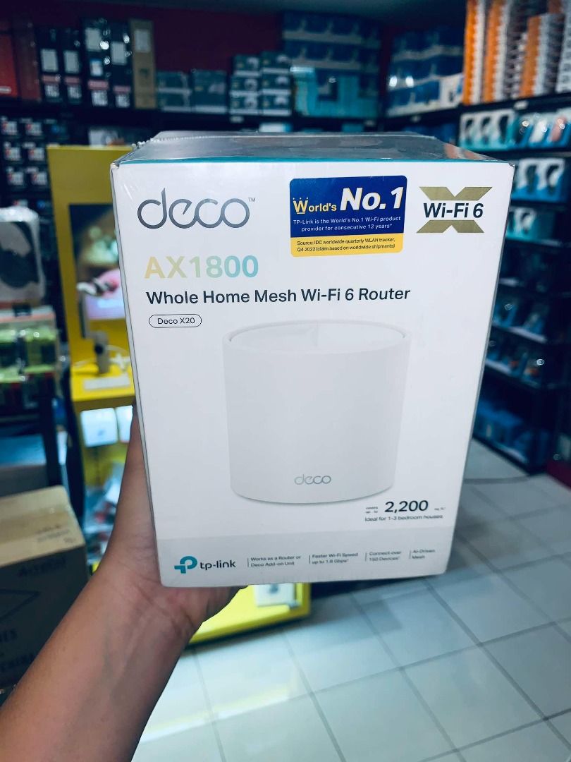 TP-Link Deco X20 AX1800 Whole Home Mesh WiFi 6 System Full Gigabit ...