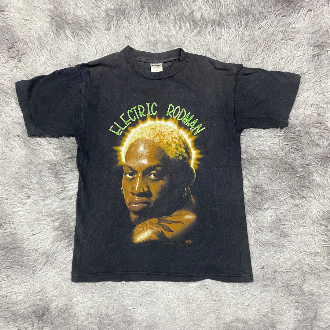 Vintage electric dennis rodman american former basketball player, Men's ...