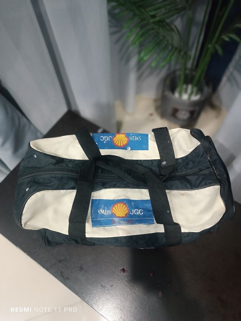 Vintage SHELL Duffle Bag, Men's Fashion, Bags, Belt bags, Clutches and ...