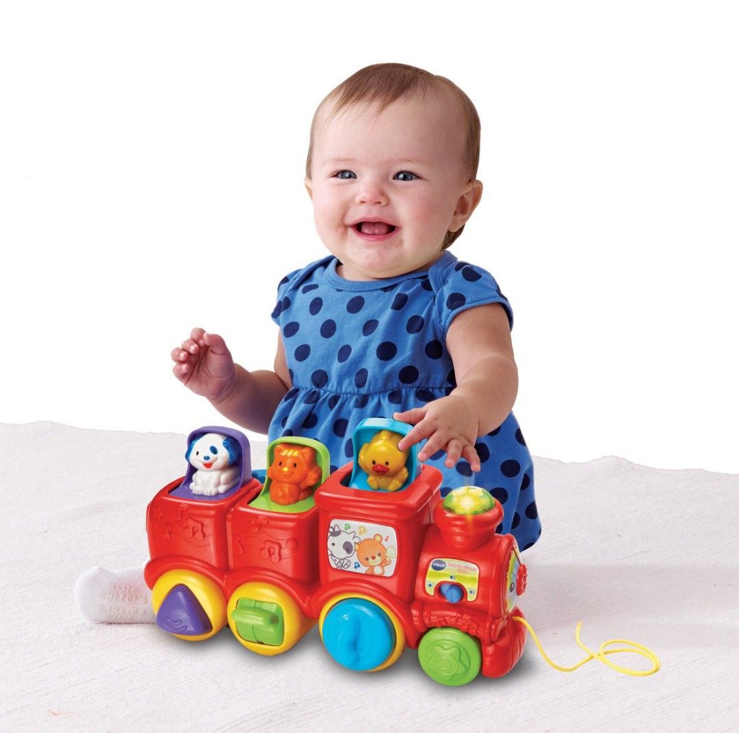 VTECH Pop-Up Friends Train Kereta Api, Bayi & Anak, Mainan & Baby ...