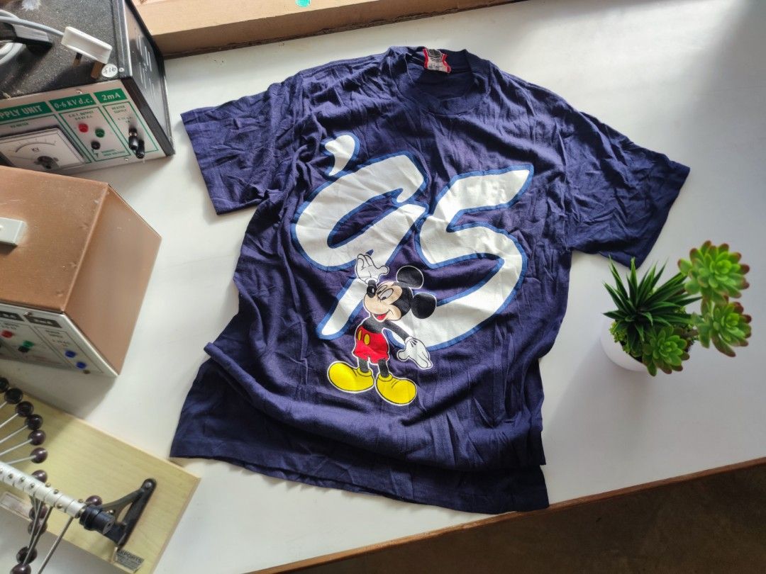 VTG MICKEY MOUSE WALT DISNEY 95 PIT 19.5, Men's Fashion, Tops & Sets ...