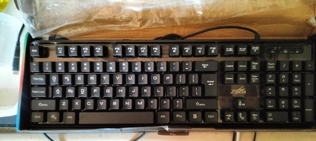 Zeus K988 ( Darth-Vader ) Real RGB Mechanical Feel Gaming Keyboard ...