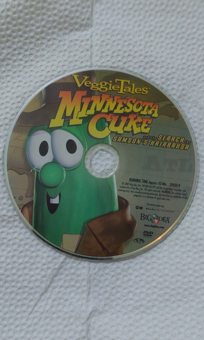 2005 Veggie Tales Minnesota Cuke And The Search For Samson's Hairbrush ...