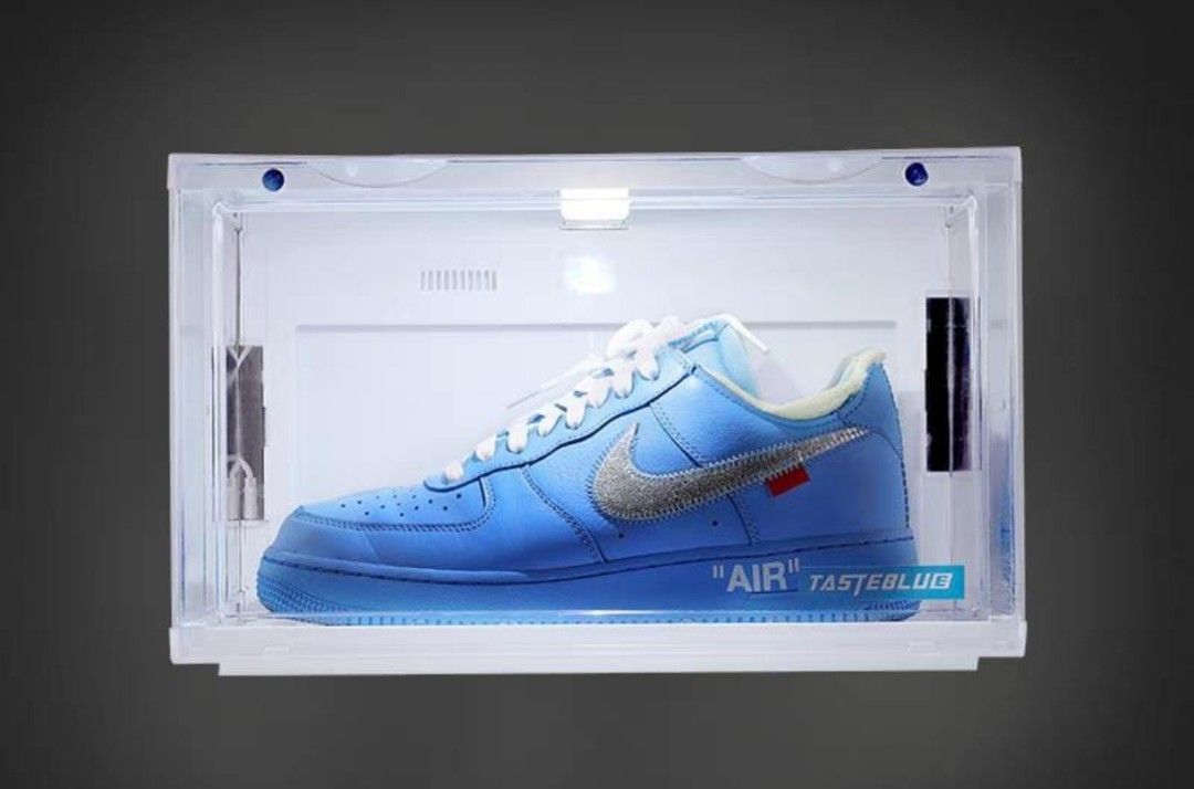 LED Shoebox】White LED Light Shoe Box with Transparent Magnetic Closure ...