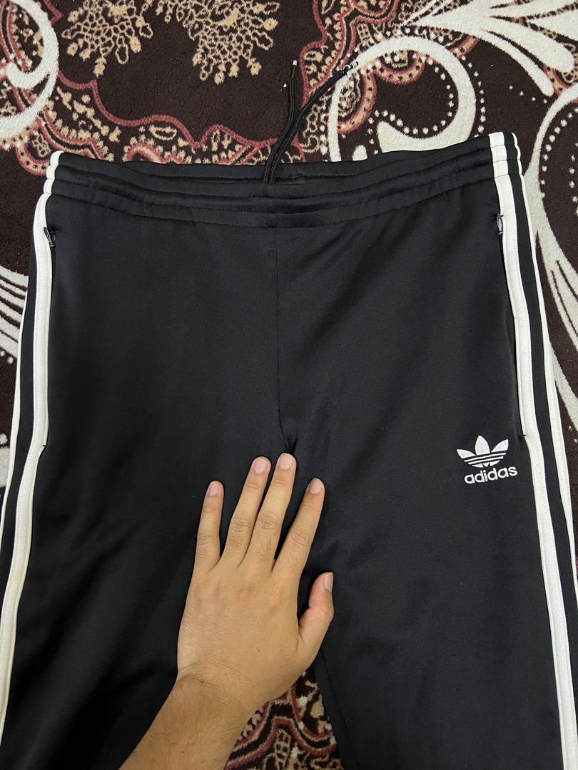 Adidas Open Hem SST Trackpants, Men's Fashion, Bottoms, Joggers on Carousell