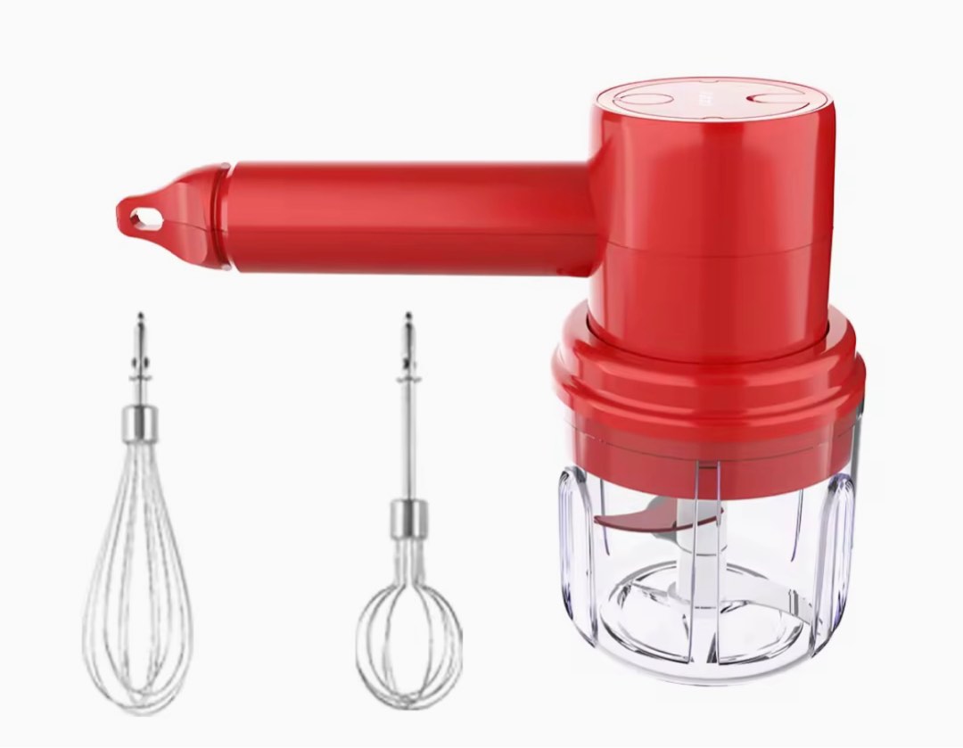 Airbot Kitchen Hand Mixer KHM100 Red Portable USB Charging 3 Speed ...