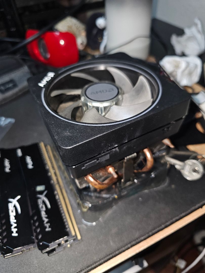AMD Wraith Prism LED RGB Cooler Fan 4-Pin Connector Copper Base/Alum ...