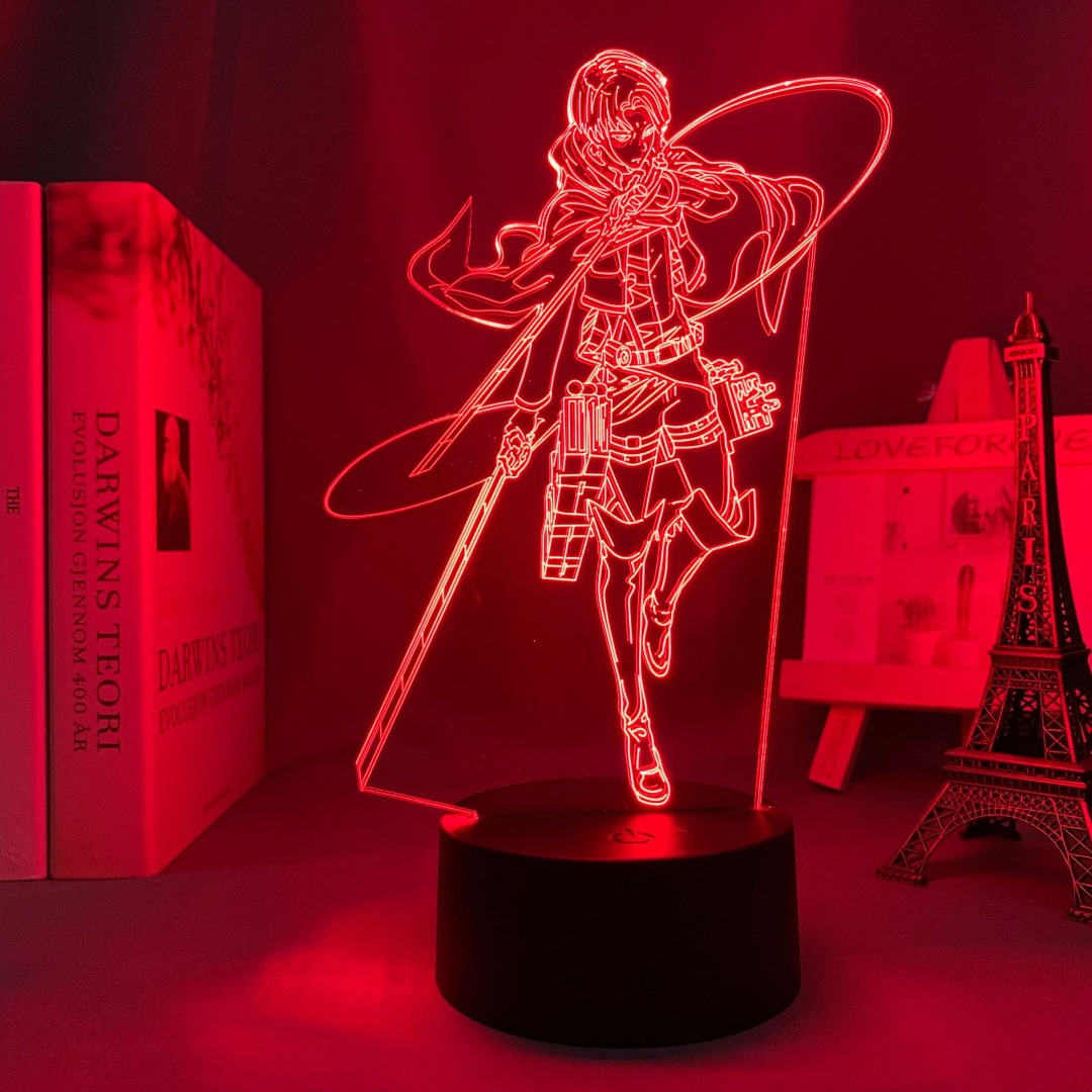 Anime Table Lamp (Levi), Hobbies & Toys, Toys & Games on Carousell
