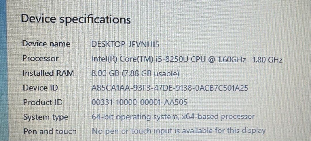 ASUS VivoBook X510U i5-8th gen 8/256gb 15.6 inch, Computers & Tech ...
